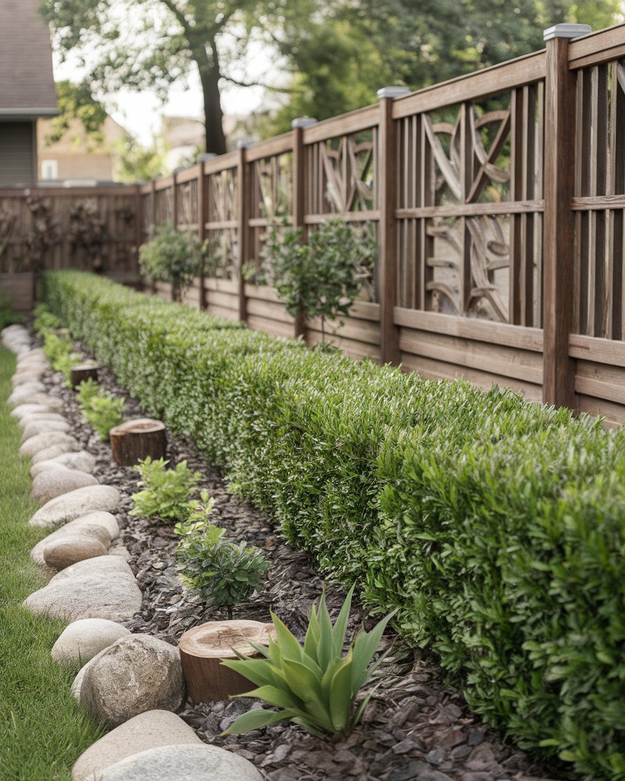 45 Backyard Fence Landscaping Ideas: Stylish Borders, Privacy Designs ...