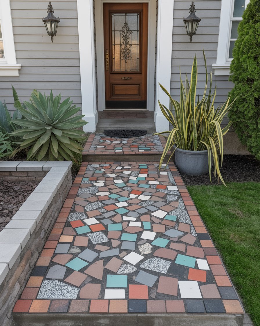 45 Creative Pavers Walkway Design Ideas for Front Entrances, Backyards ...