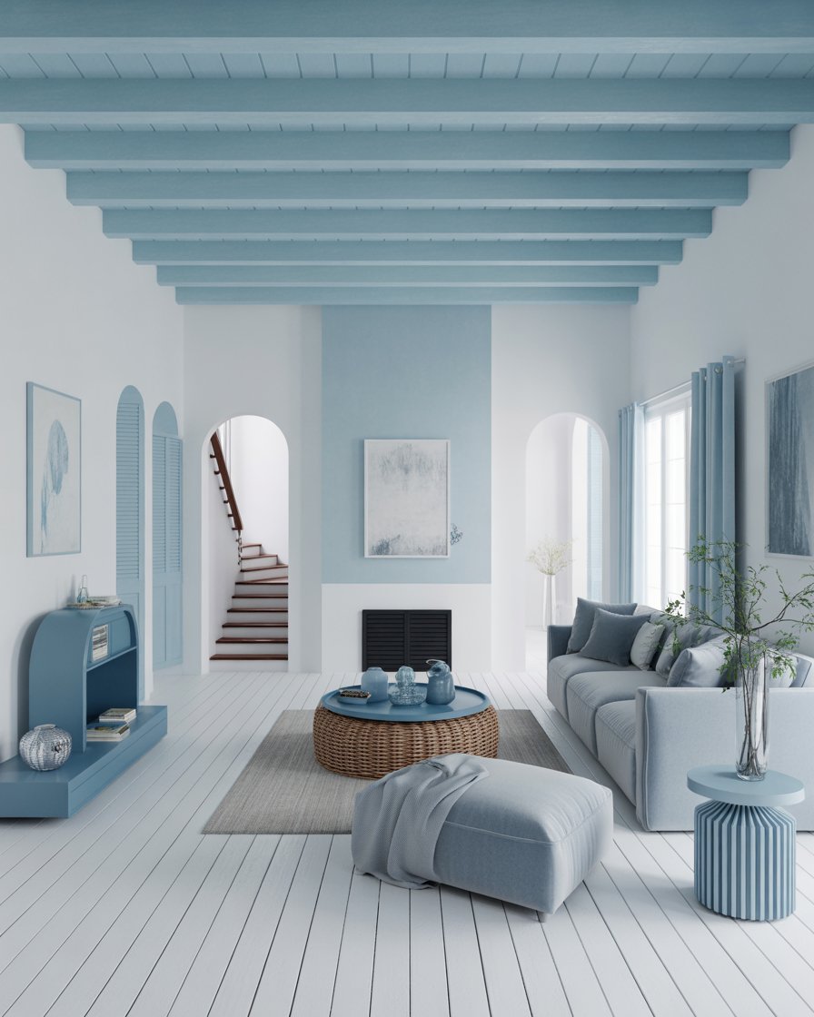 50 Blue and White Living Room Ideas for Every Style: Coastal, Modern ...