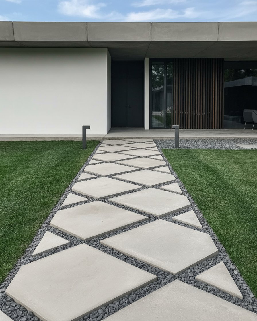 45 Creative Pavers Walkway Design Ideas for Front Entrances, Backyards ...