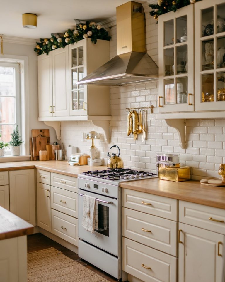 43 Cozy and Modern Kitchen Christmas Decoration Ideas for Every Style ...