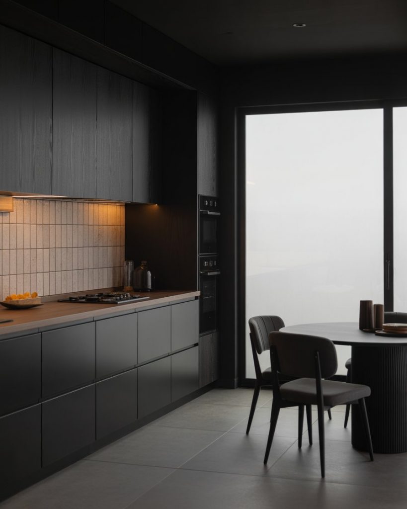 Black Kitchen 2026: 47 Bold Ideas with Countertops, Cabinets, Islands ...