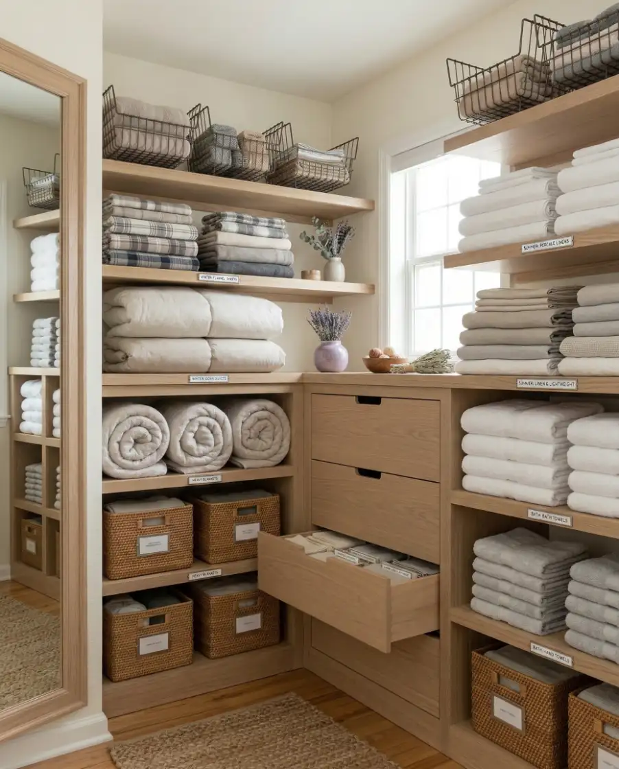 48 Linen Closet Organization Ideas for Small Spaces, Towels, Sheets ...